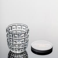 China 315ml Clear Storage Canister Multipurpose 11oz Small Glass Candle Cups for sale