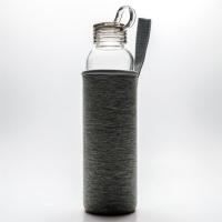 China 600ml Borosilicate Portable Glass Water Bottles 21 Oz Reusable Lead free for sale