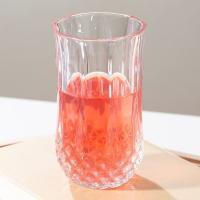 China Highball Glass Drinking Cups 11 Ounce Crystal 330ml Vintage Pressed Glass Tumblers for sale