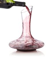 China 1800ml Crystal Wine Decanter Carafe 64 Oz Hand Blown Glass Wine Decanter Lead Free for sale