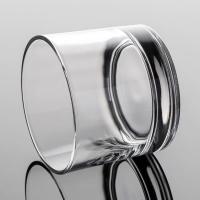 China Modern Nordic Clear Glass Cylinder Vases Centerpieces Pressed 3.15 Inch Tall for sale