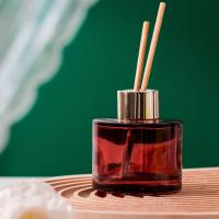 China Reusable Home Decoration Glass Colored 100ml Diffuser Glass Bottle Machine Blown for sale