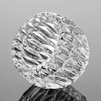 China Crystal Home Decoration Glass Lead Free Teardrop Votive Candle Holder 8.8cm Height for sale