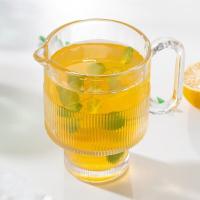 China Cold Drink 22 Oz Glass Iced Tea Jugs 625ml Fruit Juice Lead Free Glass Pitcher for sale