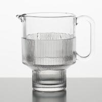 China Cold Drink 22 Oz Glass Iced Tea Jugs 625ml Fruit Juice Lead Free Glass Pitcher for sale