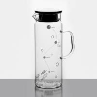 China Heat Resistant Transparent Glass Pitcher 48 Oz Hand Blown For Hot Liquids for sale