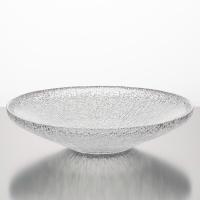 China Extra Large Clear Glass Fruit Bowl Centerpiece 30cm Bowls And Plates Machine Made for sale