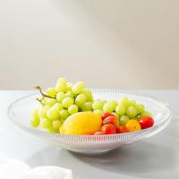 China Decorative 30cm Clear Glass Plates And Bowls 11.8 Inch For Centerpieces for sale