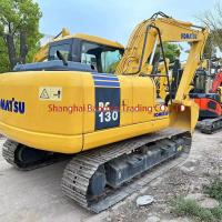 China 0.5m3 bucket capacity komatsu pc130-7 mini excavator with strong power and stability for sale