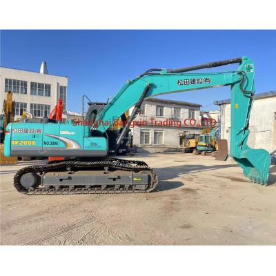 China 20ton used excavator kobelco sk200-6e with 7 days delivery time and all normal functions for sale
