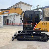 China SANY SY75C Mini Excavator 7500 KG Machine Weight and Compact Design for sale