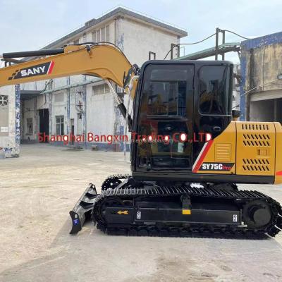 China SANY SY75C Mini Excavator 7500 KG Machine Weight and Compact Design for sale
