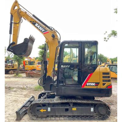 China Can we inspection Yes Small Digger Machinery with Used Mini Excavator SANY SY55C for sale