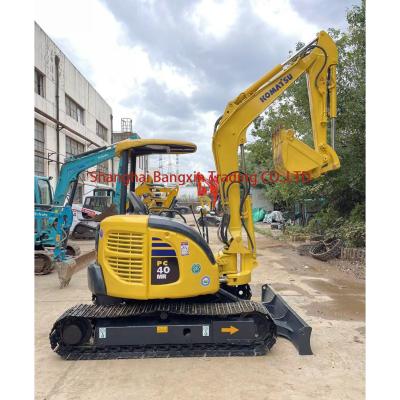 China Original Japan Digger Machinery Used Mini Excavator Komatsu PC40MR with Hydraulic Valve for sale
