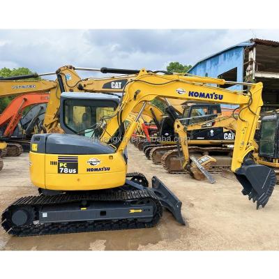 China Used Mini Excavator Komatsu PC78US Excavator Second-hand Digger Machinery at Affordable for sale
