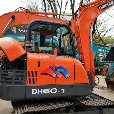 China Doosan DH60-7 Excavator All Functions Normal and with 7 Days Delivery for sale