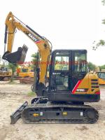 China Global Sany SY55C Excavator 5 Ton Used Mini Excavator with Original Hydraulic Valve for sale