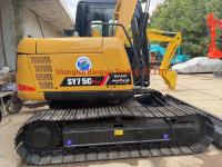 China 2022 Sany SY75 Used Crawler Excavator in Excellent Condition with 0.27 Bucket Capacity for sale