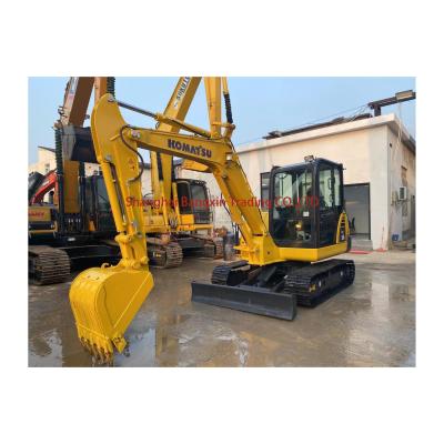 China Used Komatsu PC56 Excavator with 0.25 Bucket Capacity and 5600 KG Machine Weight for sale