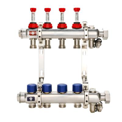 China DR-1610 Stainless Steel Underfloor Heating Manifold for HVAC Customization for sale