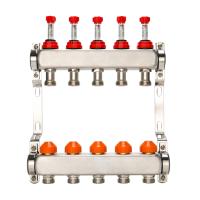 China DR-1607 Stainless Steel Manifolds for Underfloor Heating and Radiant Heating Systems for sale