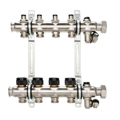 China Underfloor Heating Water Manifold Pipe Collector with Sturdy Stainless Steel Material for sale