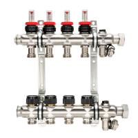 China DR-1601 Stainless Steel Manifolds With Flowmeter Modern Floor Heating at Its Finest for sale