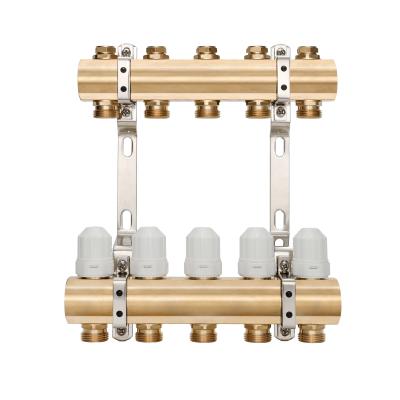 China Durable DR-1503 Brass Manifold for Water Pipe Underfloor Heating Mixing Valve for sale