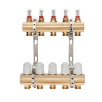 China Floor Heating System Brass Manifolds The Perfect Choice for Radiant Heat Distribution for sale