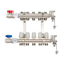 China Modern Design Brass Manifolds for Radiant Floor Heating Distribution System DR-1411D for sale