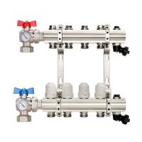 China DR-1433 Full Brass Under Floor Manifold for Radiant Floor Heat Systems for sale