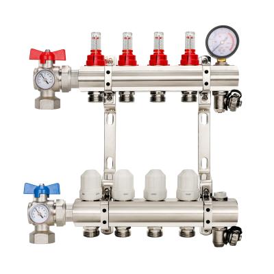 China Modern Design Brass Manifold for Functional Underfloor Heating Systems Collector for sale