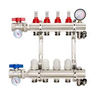 China Water Underfloor Heating System Brass Manifold with Professional Online Technical Support for sale