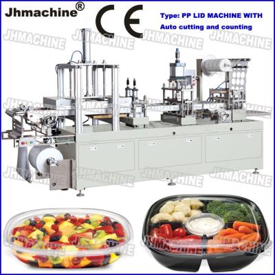 China Automatic PP sheet lid Making Machine Within Auto Cutting and Stacking System for sale