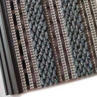 China Heavy Duty Anti Slip Safety Floor Mat PVC Grid Carpet For Entryway 120 CM X 10 M for sale