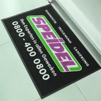 China 2' X 3' Nylon Print Logo Entrance Mat Rubber Backed 9 MM for sale