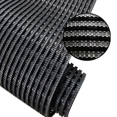 China Heavy Traffic Safety Floor Matting Black Vinyl Grid Waterproof All Weather for sale