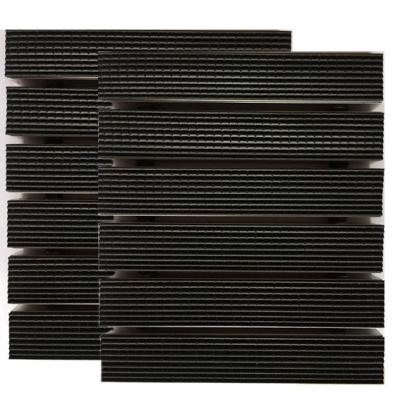 China 6063 T5 Aluminum Door Mats Anti Slip Rubber Infill for sale