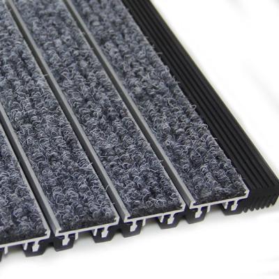 China Hotel Shopping Mall Aluminum Floor Mats Slip Resistant for sale