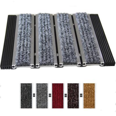 China Aluinum Profile Floor Mat Easy Roll Up Anti Slip Dirt Removal for sale