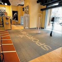 China Slip Resistant Aluminum Logo Entrance Mats For High Traffic Commercial Buildings for sale