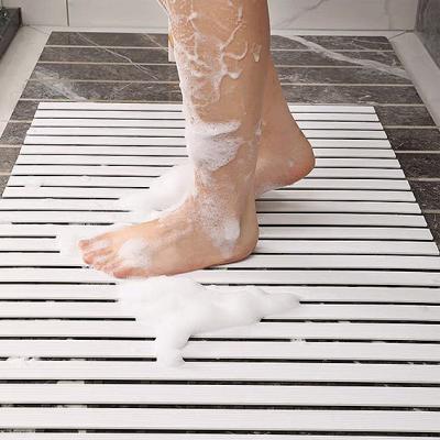 China PVC Barefoot Anti-Skid Bathmat Drain Water Safe Comfortable Slip-Resistant for sale