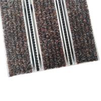 China Hard Wearing Aluminum Frame Entrance Carpet With Stainless Steel Wire Connection for sale