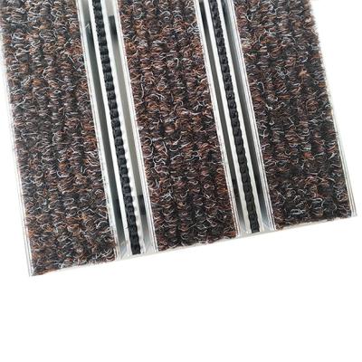 China Hard Wearing Aluminum Frame Entrance Carpet With Stainless Steel Wire Connection for sale