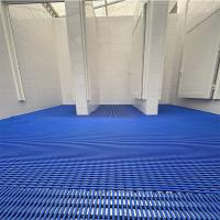 China Self Draining Open Grid Anti Slip PVC Mat 12mm For Shower And Commercial Wet Floors for sale