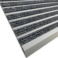 China Heavy Duty Aluminum Entrance Mat 10mm Thick Anti Slip Dust Control For Commercial Use for sale