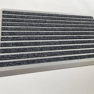 China Heavy Duty Aluminum Entrance Mat 10mm Thick Anti Slip Dust Control For Commercial Use for sale