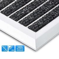 China Heavy Duty Aluminum Anti Slip Entrance Mat For Commercial High Traffic Areas for sale