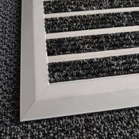 China ALU 1044 Ultra-Thin Recessed Aluminium Entrance Matting Durable PP Carpet and Rubber Heavy Duty Door Mat for Commercial High-Traffic Areas for sale