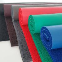 China PVC Coil Spaghetti Entrance Mat Roll Red Flexible Loop Doormat for Commercial Entrance for sale